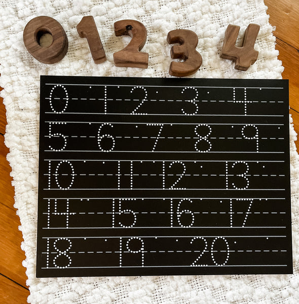 Trace-N-Write Numbers Chalkboard – Chalk Full of Design