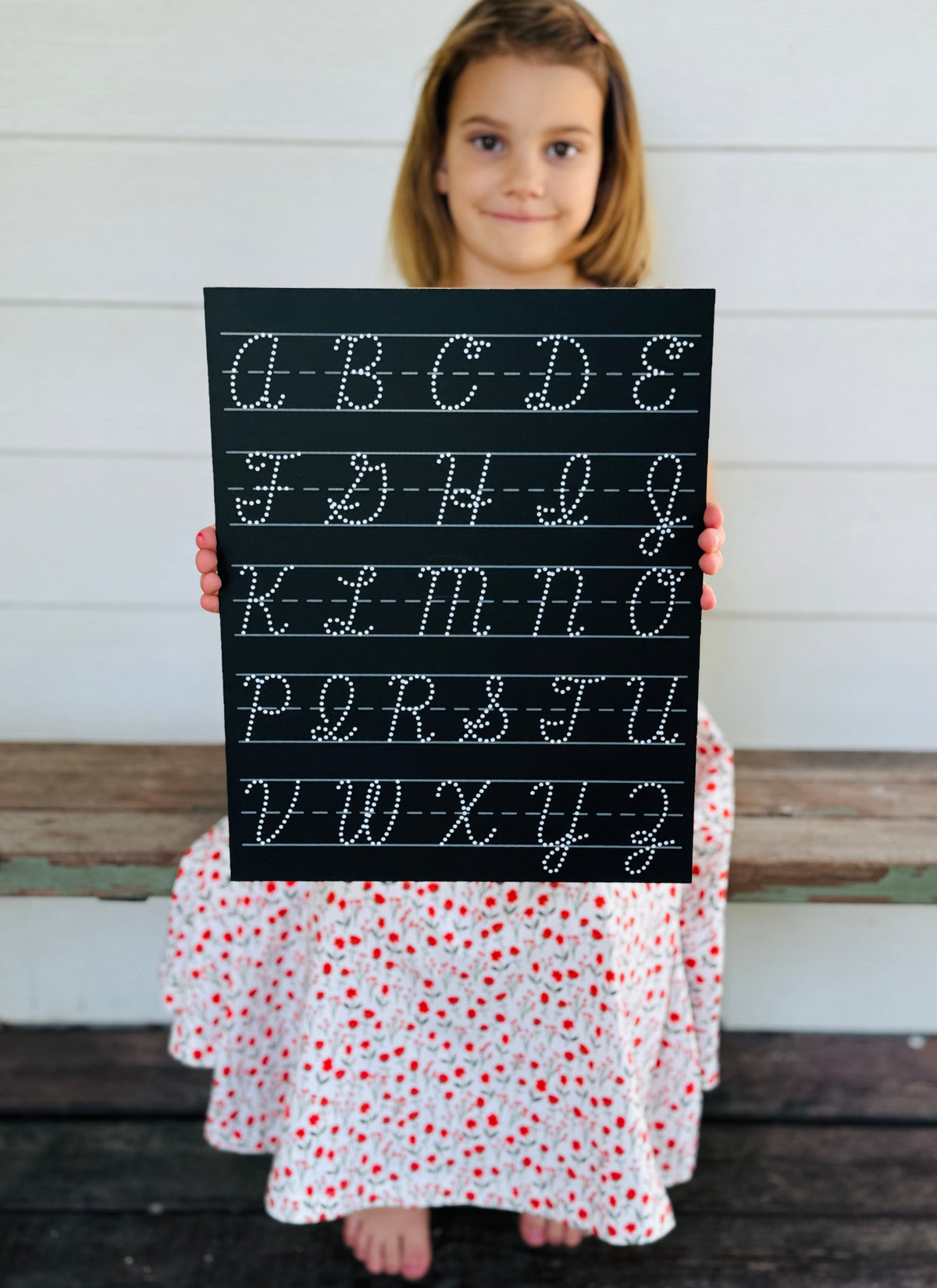 Cursive Uppercase ABC Trace-n-Erase Chalkboard® – Chalk Full of Design