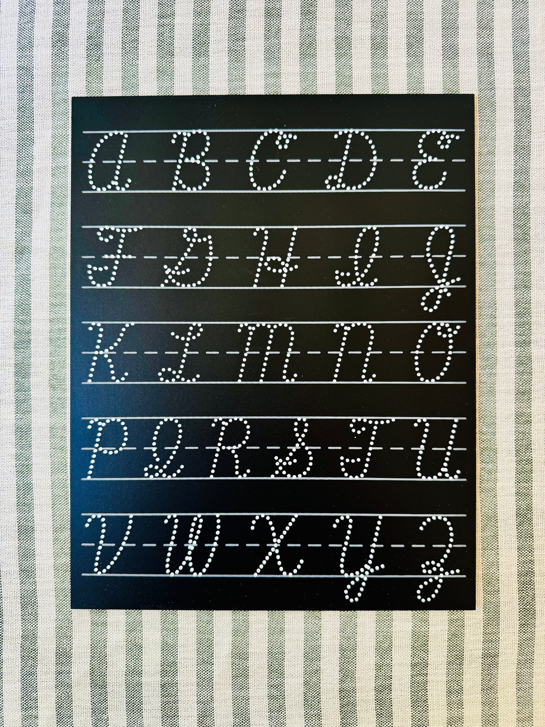 Cursive Uppercase ABC Trace-n-Erase Chalkboard® – Chalk Full of Design