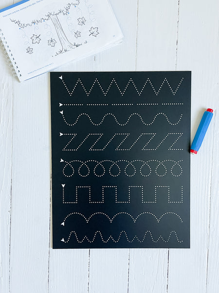 Pre-Writing Doodles Trace-n-Erase Chalkboard® – Chalk Full of Design