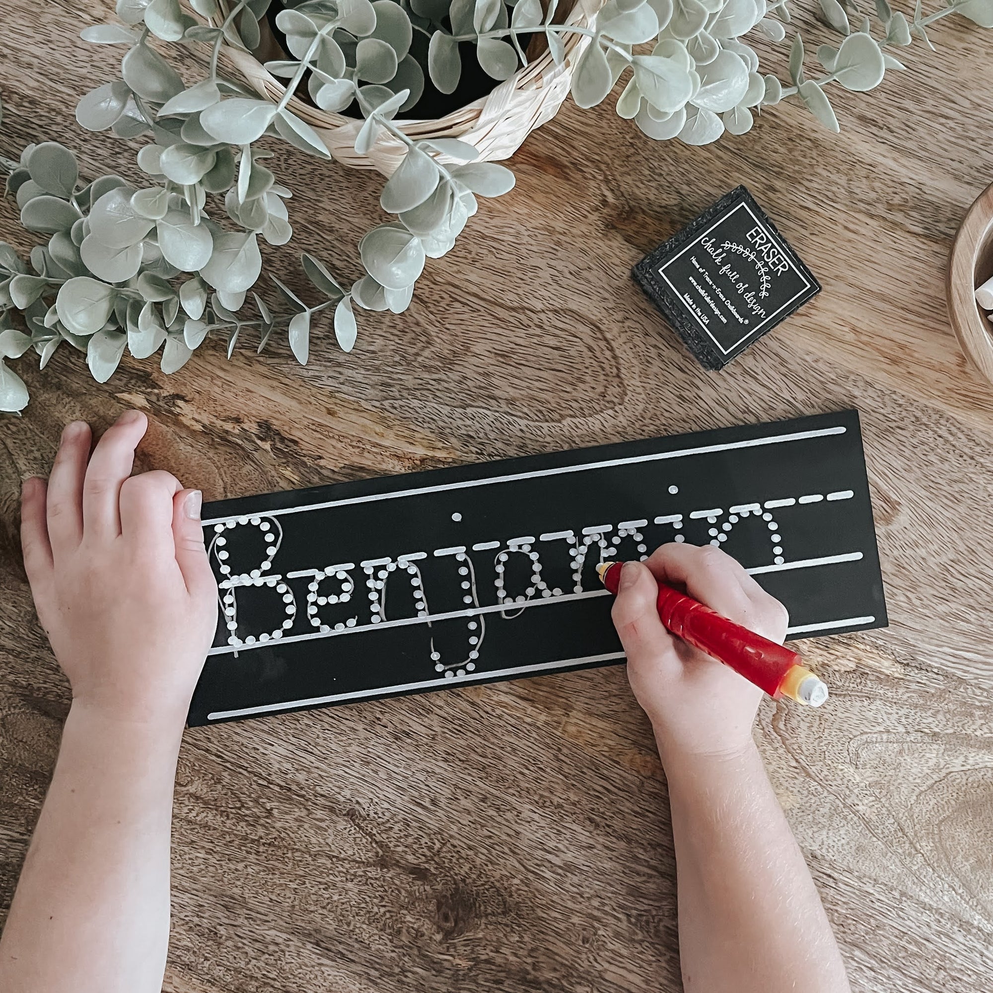 Personalized Name Tag Chalkboard – Chalk Full of Design